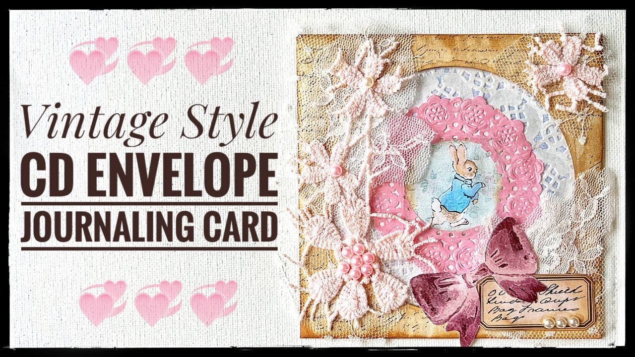 Vintage Style - CD Envelope With Journaling Card - YouTube