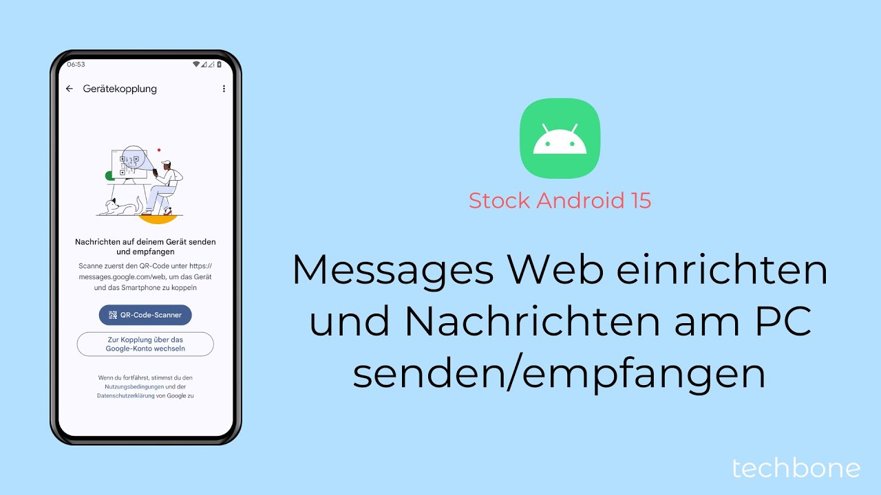 Messages Web einrichten und Nachrichten am PC senden/empfangen [Android ...