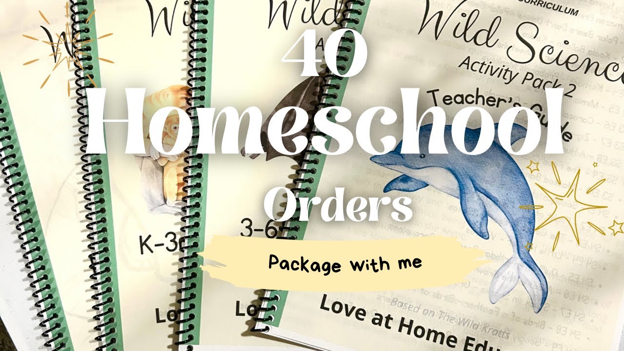 Let’s package and send out 40 homeschool orders!!! - YouTube