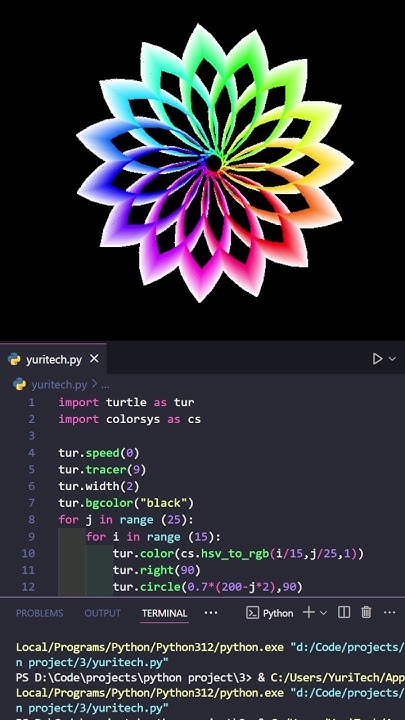 Python Turtle Series Episode 3 Yuritech Python Coding Programming Pythonturtle Youtube