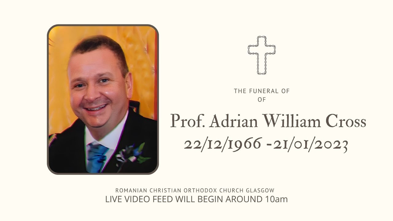 Funeral of The Late Prof. Adrian William Cross - YouTube