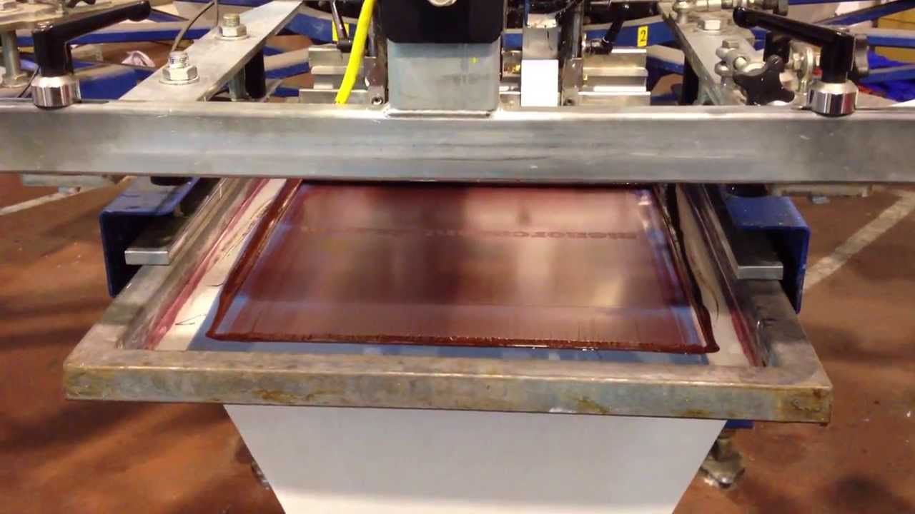 PROCESO DE SERIGRAFIA CON MARCAJE A 8 COLORES - YouTube
