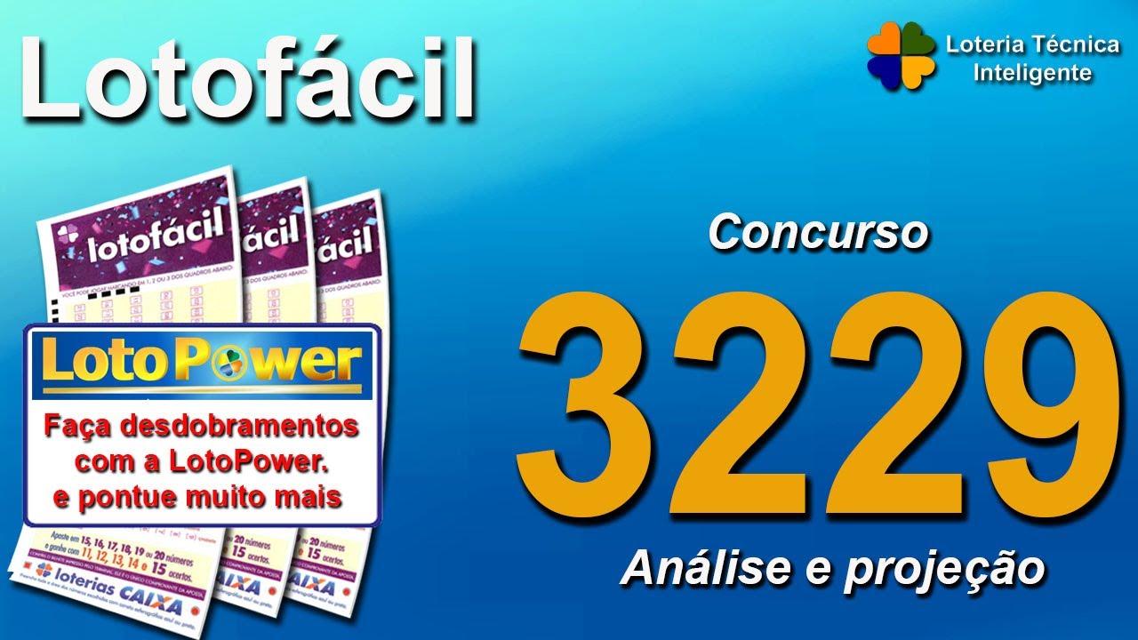 ANÁLISE E PROJEÇÃO PARA O CONCURSO 3229 DA LOTOFÁCIL - YouTube