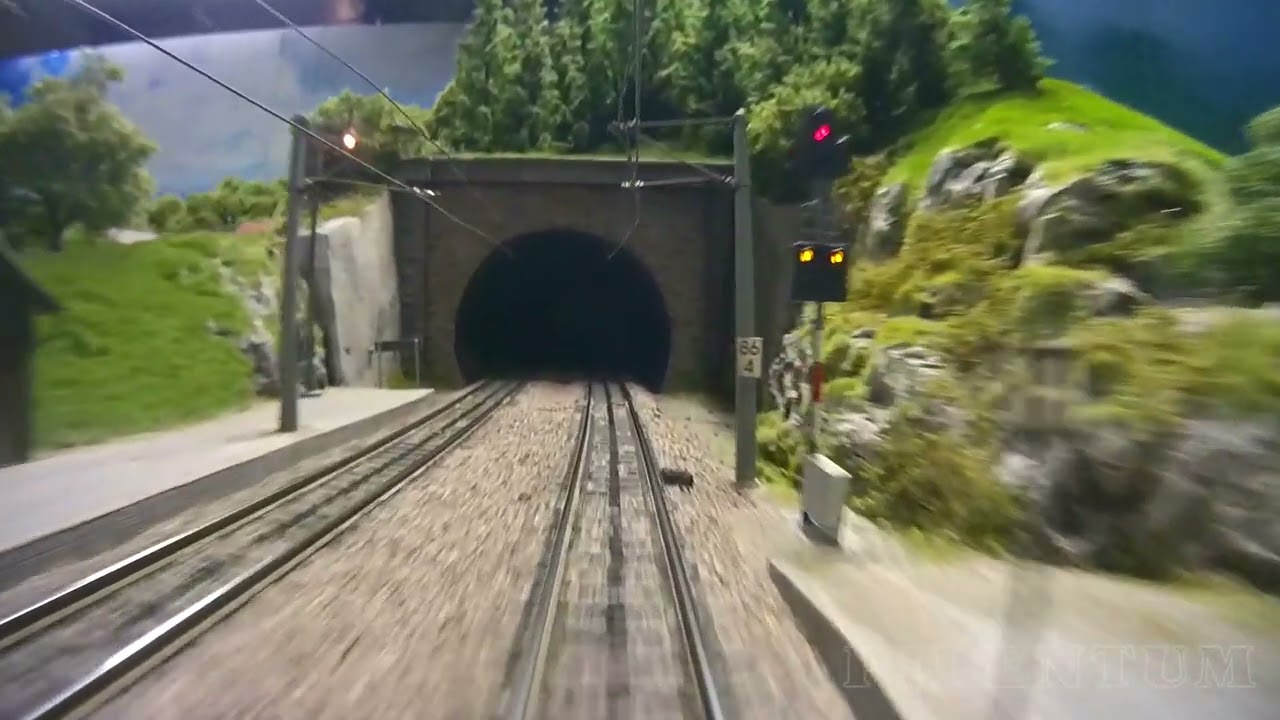 Model Railway Layout HO Scale Cab Ride - Model Trains in Austria - YouTube