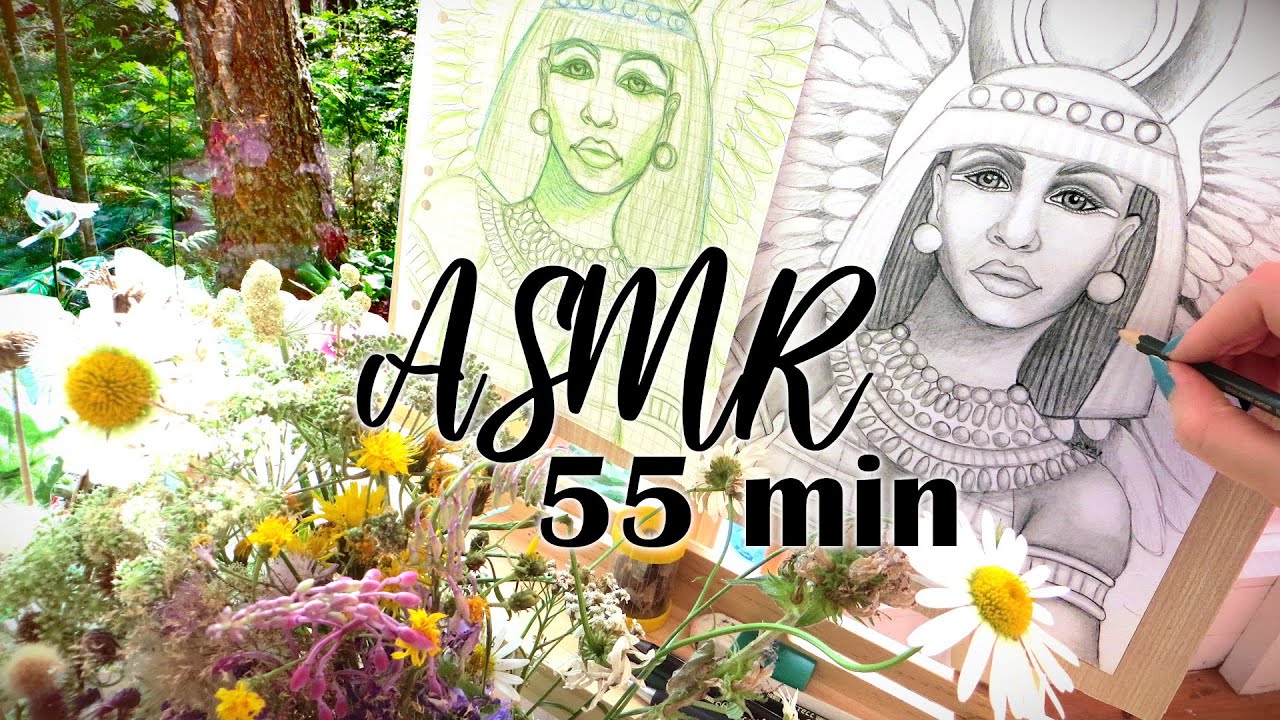 ASMR Drawing a Coloring Page for My Etsy Shop ️ No Talking - YouTube