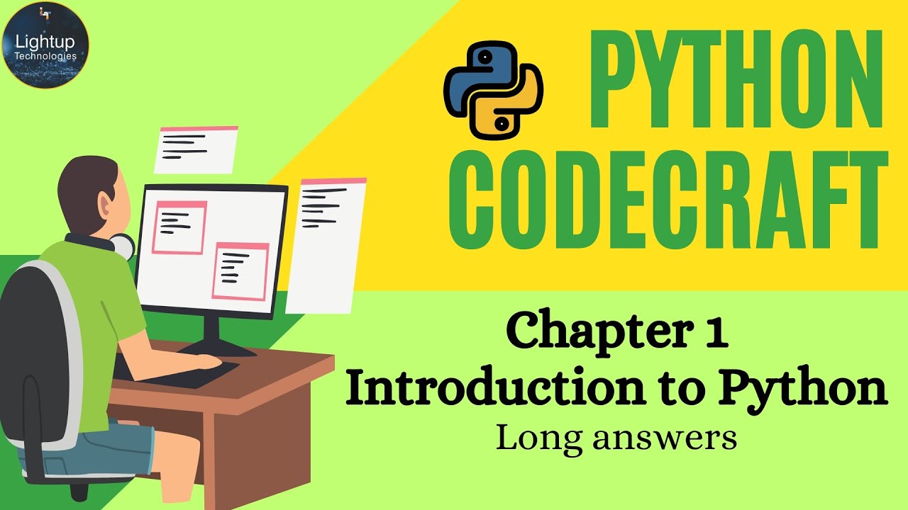 Python Code Craft Chapter 1 Introduction To Python Long Answers Youtube 3219