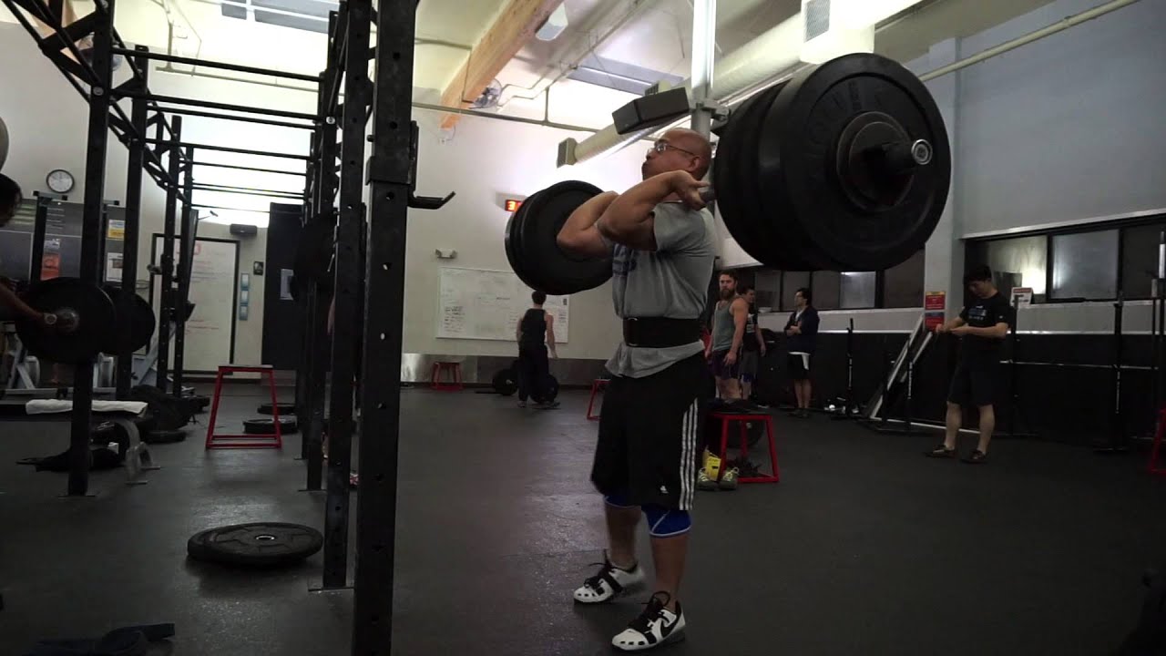 350 lb / 158 kg front squat - YouTube