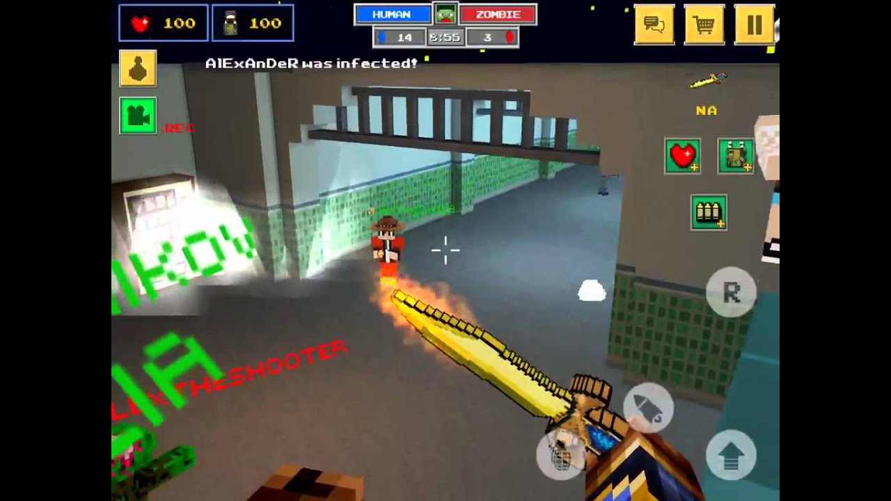 [Block Force - Pixel Style Gun Shooter Game] CrAzY - YouTube