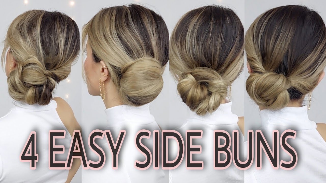 Low Side Bun With Braid