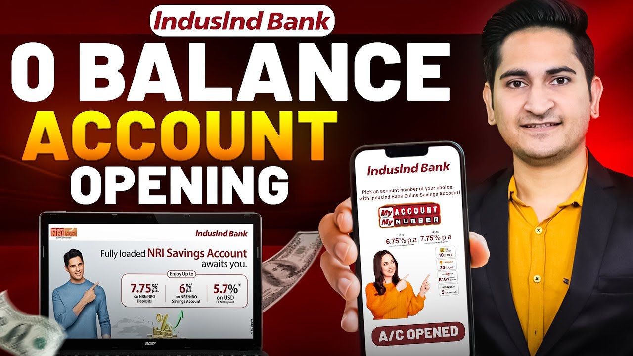 Indusind Bank Account Opening Online 2024🔥Indusind Bank, Zero Balance ...