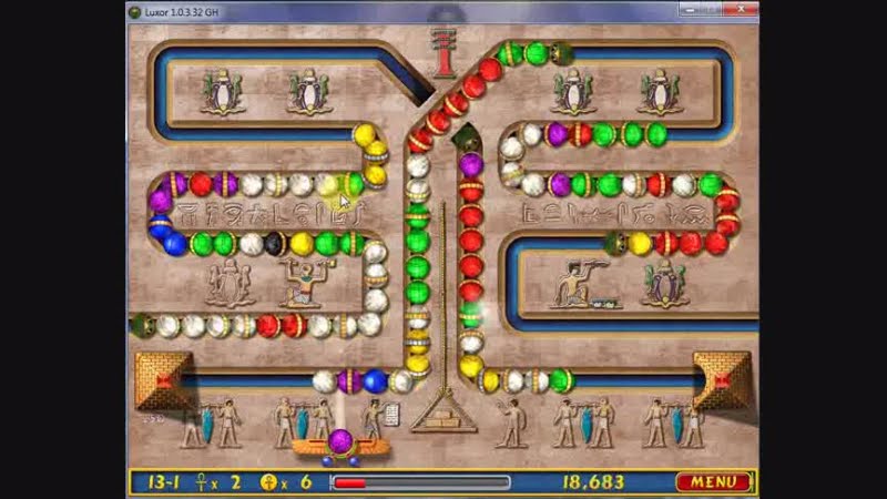 Luxor Game Level 13-1 - YouTube