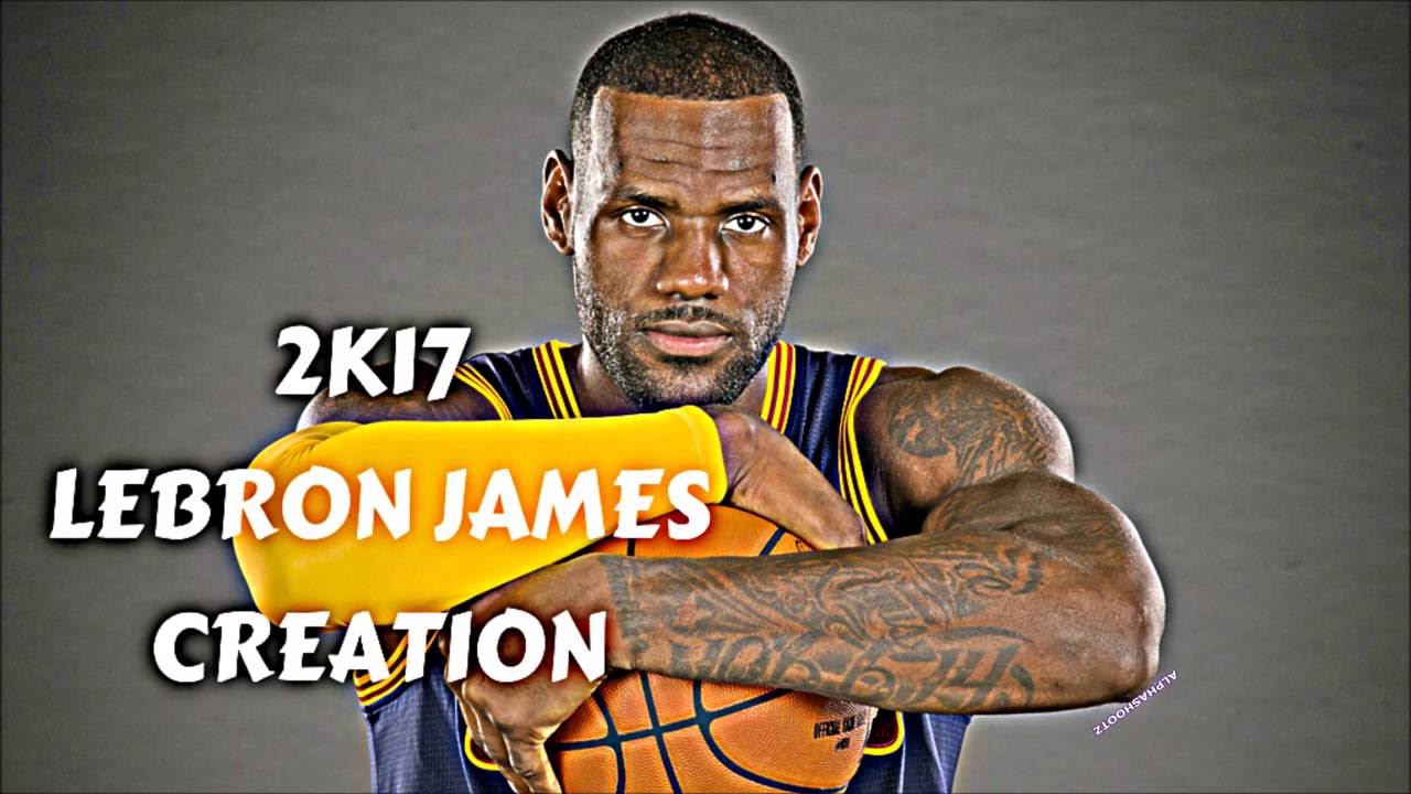 NBA 2K17 HOW TO CREATE LEBRON JAMES MYPLAYER FACE SCULPTING - YouTube