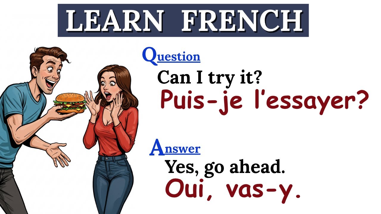 Common Conversations in FRENCH between two (2) Native Speakers | easy ...