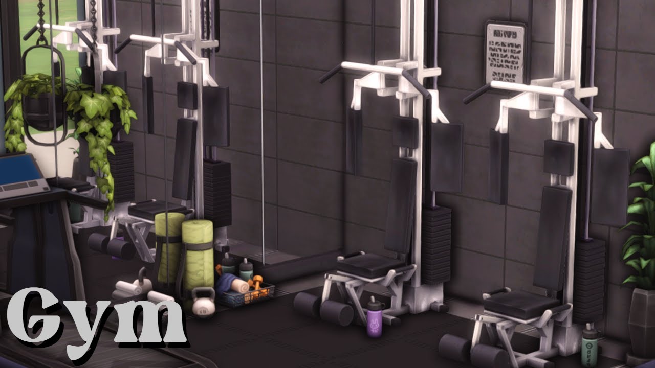 Gym | The Sims 4 (4x4 Room Build) - YouTube