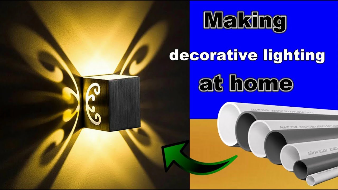 The most beautiful decorative wall lighting made of PVC plastic water ...