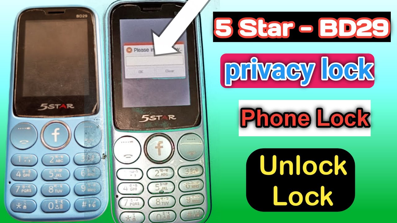 5 star BD29 privacy lock Phone lock Unlock One Click - YouTube