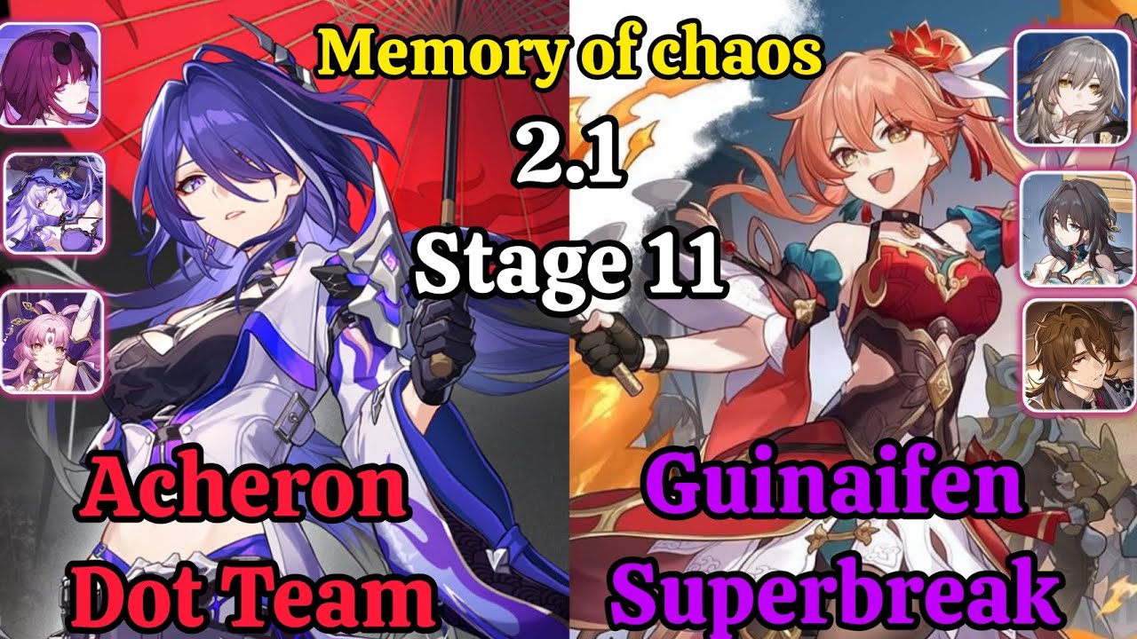 E0S0 Acheron Dot Team & E5S5 Guinaifen Superbreak MOC Stage 11 f2p ...