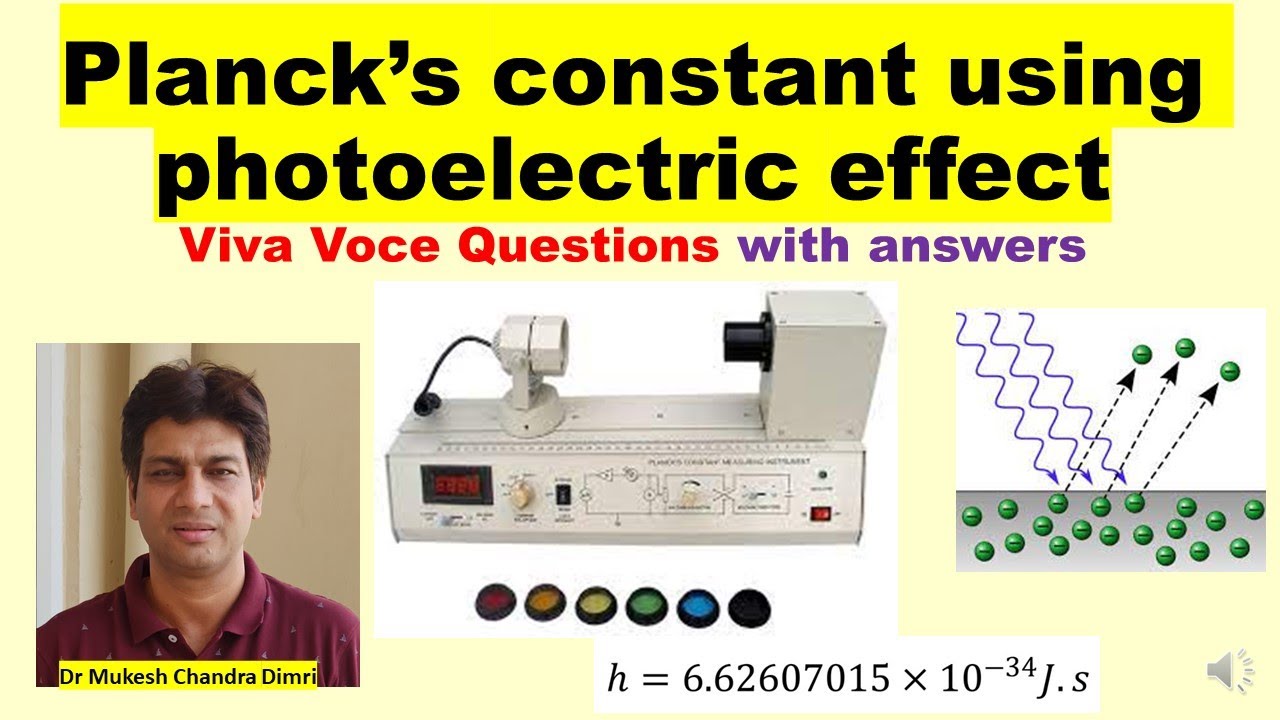 Planck's constant Experiment| Photoelectric Effect| Stopping Potential ...