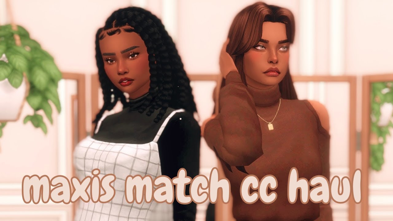 cc showcase | sims 4 custom content haul | maxis match | hair | clothes ...