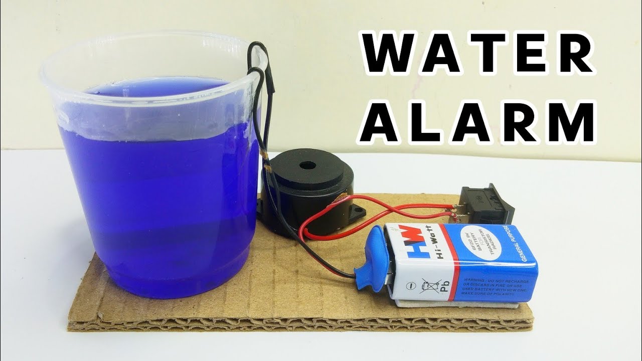 How to make Water Alarm // DIY water alarm #wateralarm - YouTube