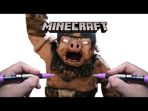 Drawing Piglin From the Minecraft Movie - YouTube