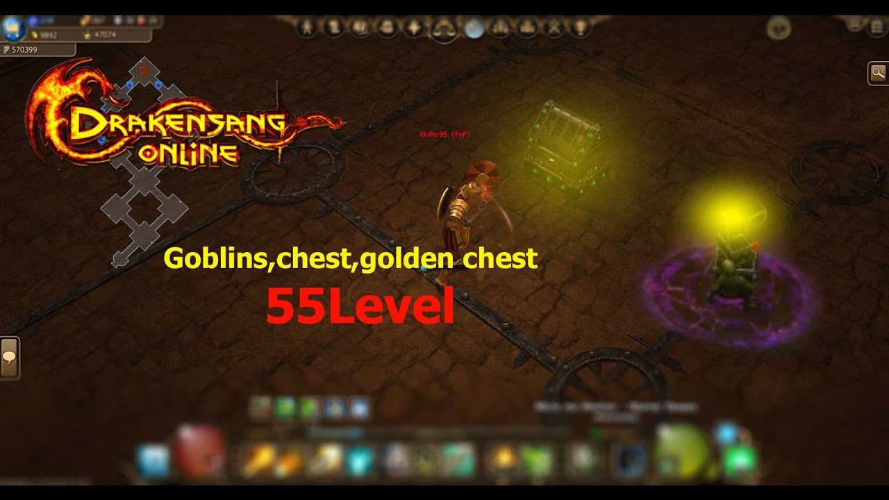 Drakensang online - Go to 55lvl Goblins,chest,gold chest #1 - YouTube
