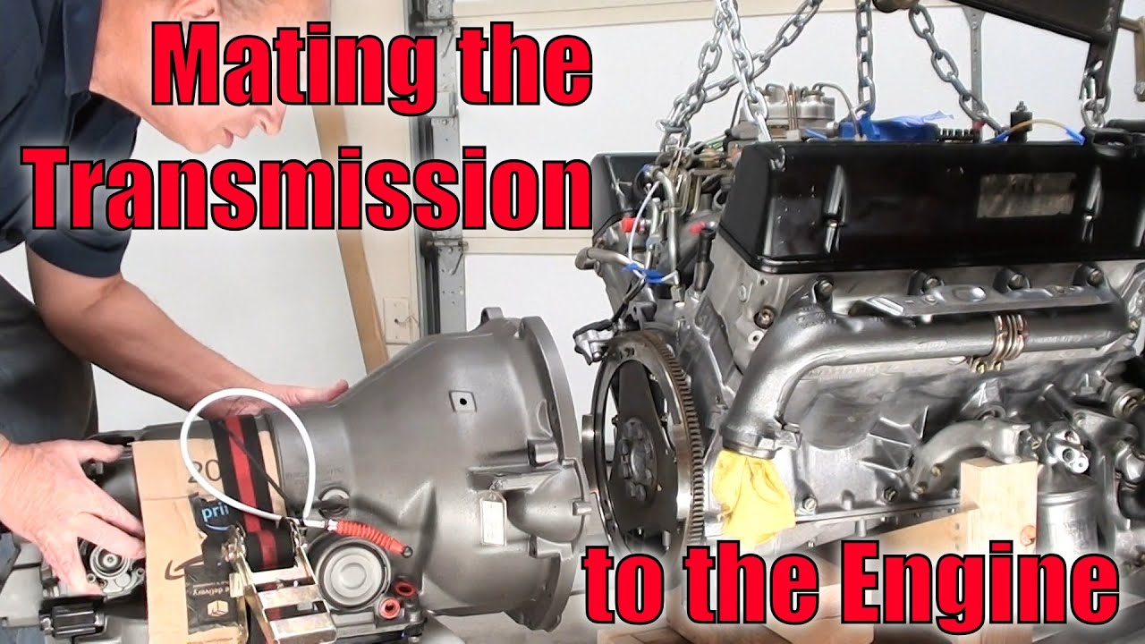 560SL - Mating the Transmission to the Engine - YouTube