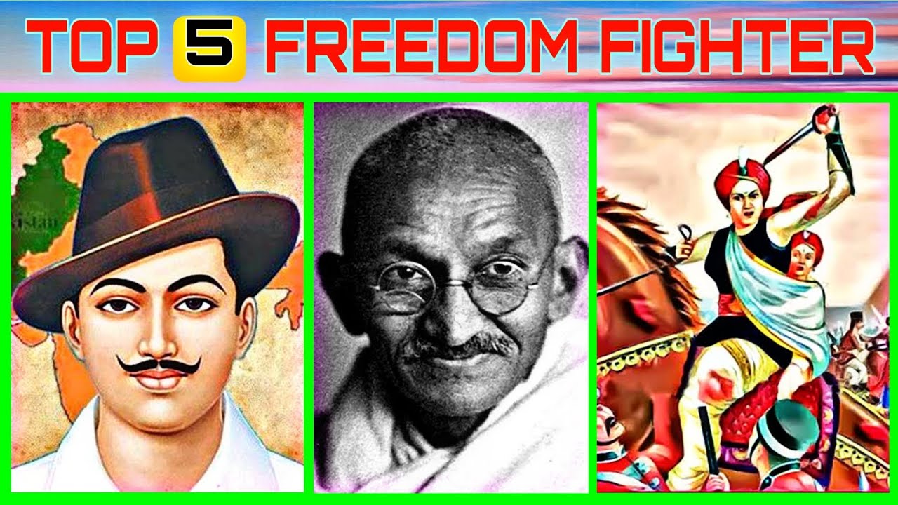 TOP 5 FREEDOM FIGHTERS | TOP 5 स्वतंत्रता सेनानी #india - YouTube