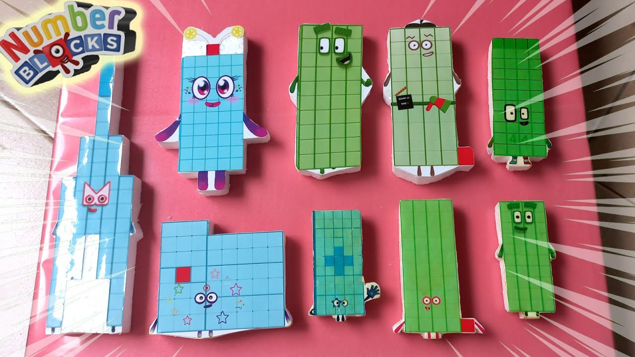 #1013 GO GO GO BLACK BOX MYSTERY of Numberblocks 40-55 v ASMR Relax ...