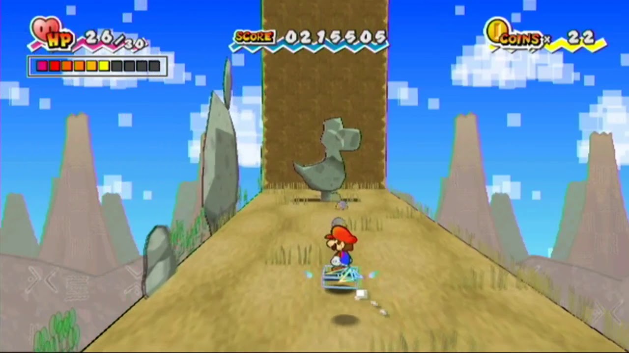 Super Paper Mario Stone Tablet Bug 2 - YouTube