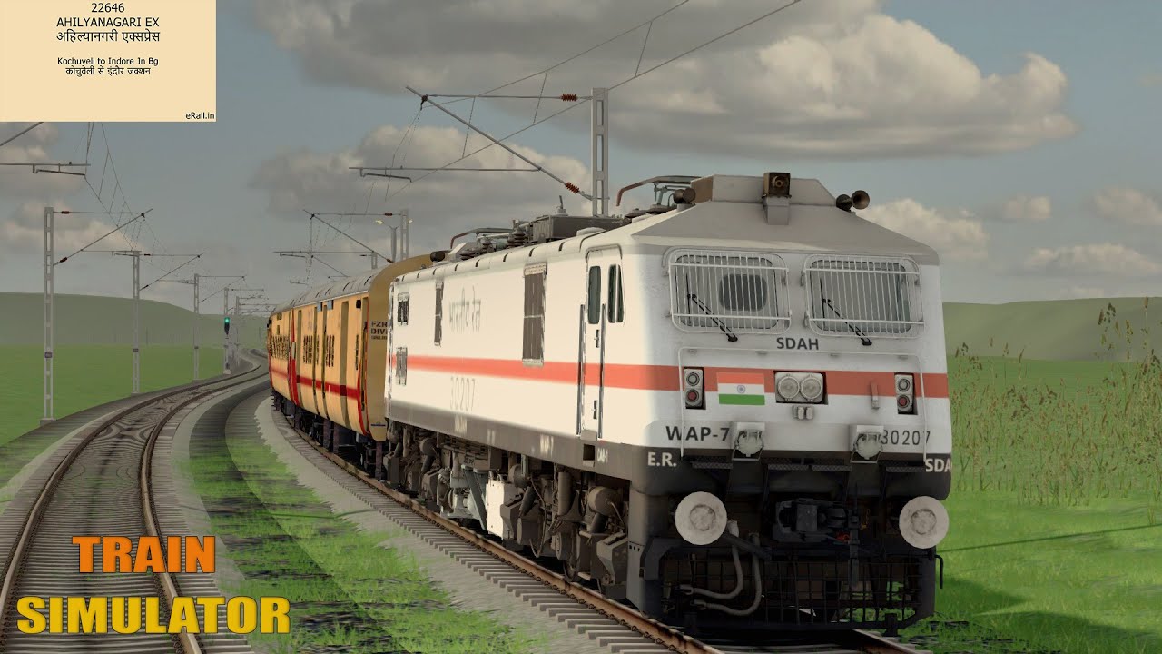 Indian Train Simulator Pc Gameplay ||22654 AHILYANAGARI EXPRESS # ...