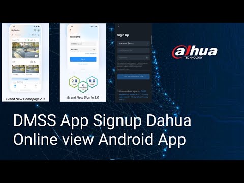 How To DMSS App Account Sign up dahua Online app create account - YouTube