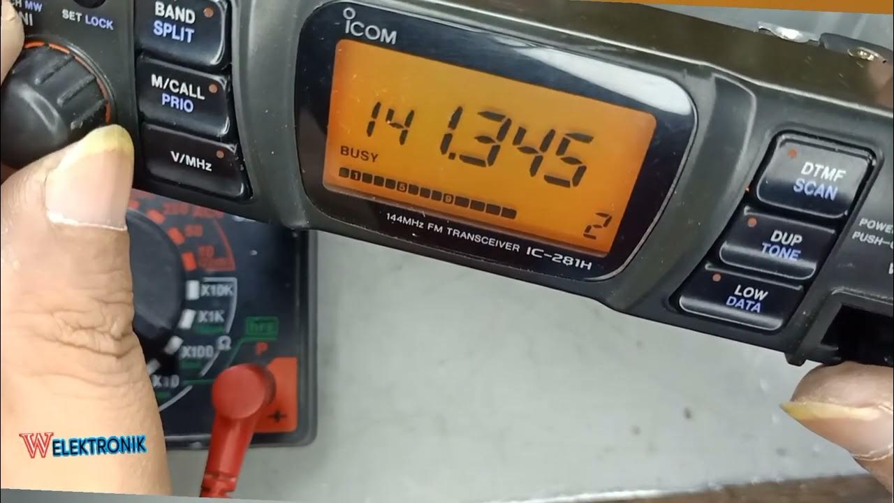 icom ic 281H cuma nyala lcd saja no audio no rx tx - YouTube
