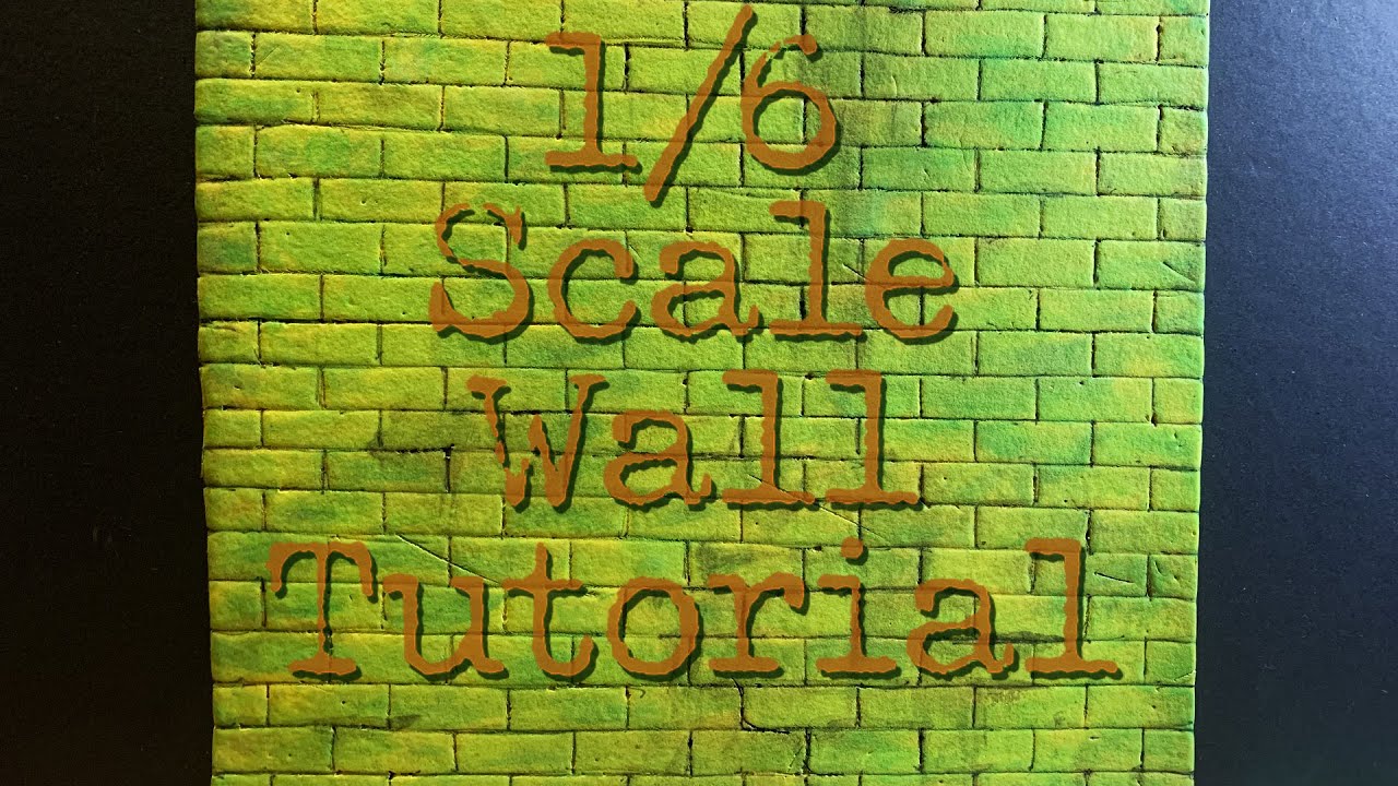 Easy 1/6 Scale Brick Wall Tutorial - Toy Photography/Diorama - YouTube