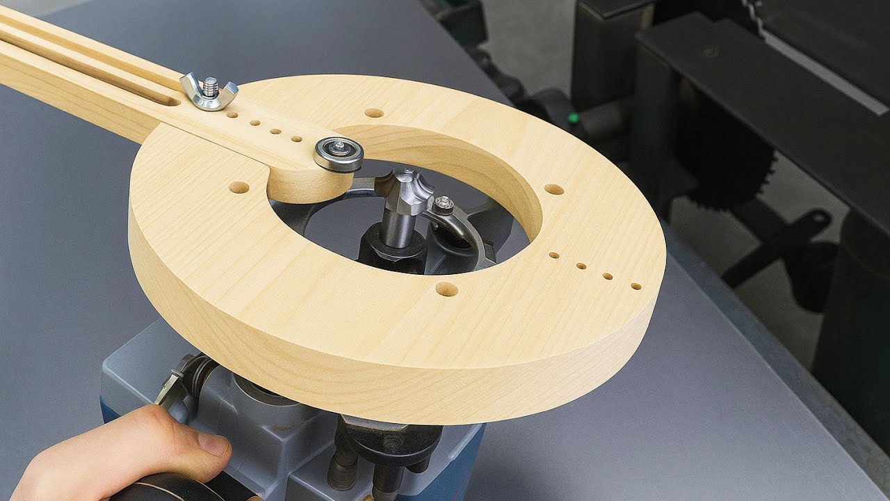 Secret to using handheld TUBE machine | Cutting curved wood grooves ...
