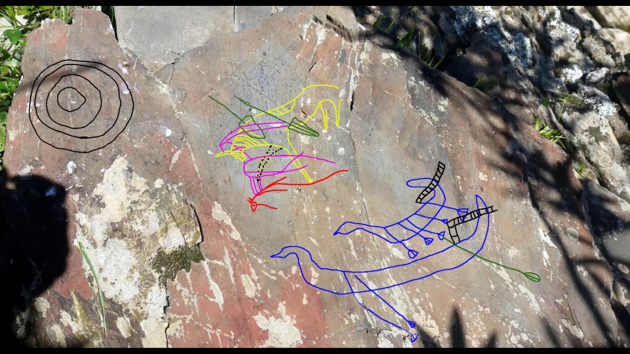 Arte Rupestre en La Serena. Petroglifos de Caballos, toros, barcos y ...