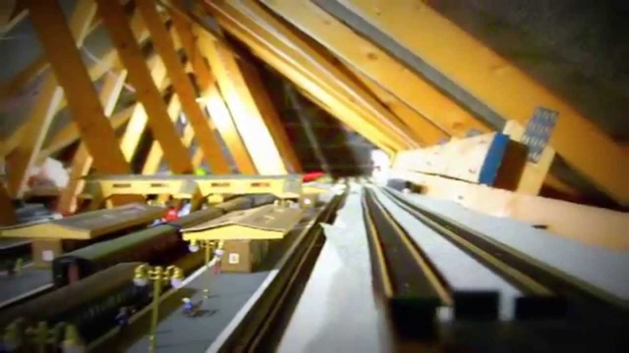 Attic OO gauge Model Railway layout - Take a ride - YouTube