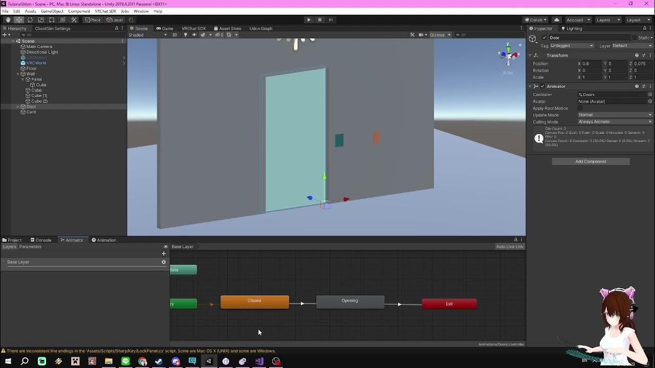 VRChat Udon Tutorial 20: Simple KeyCard door - YouTube