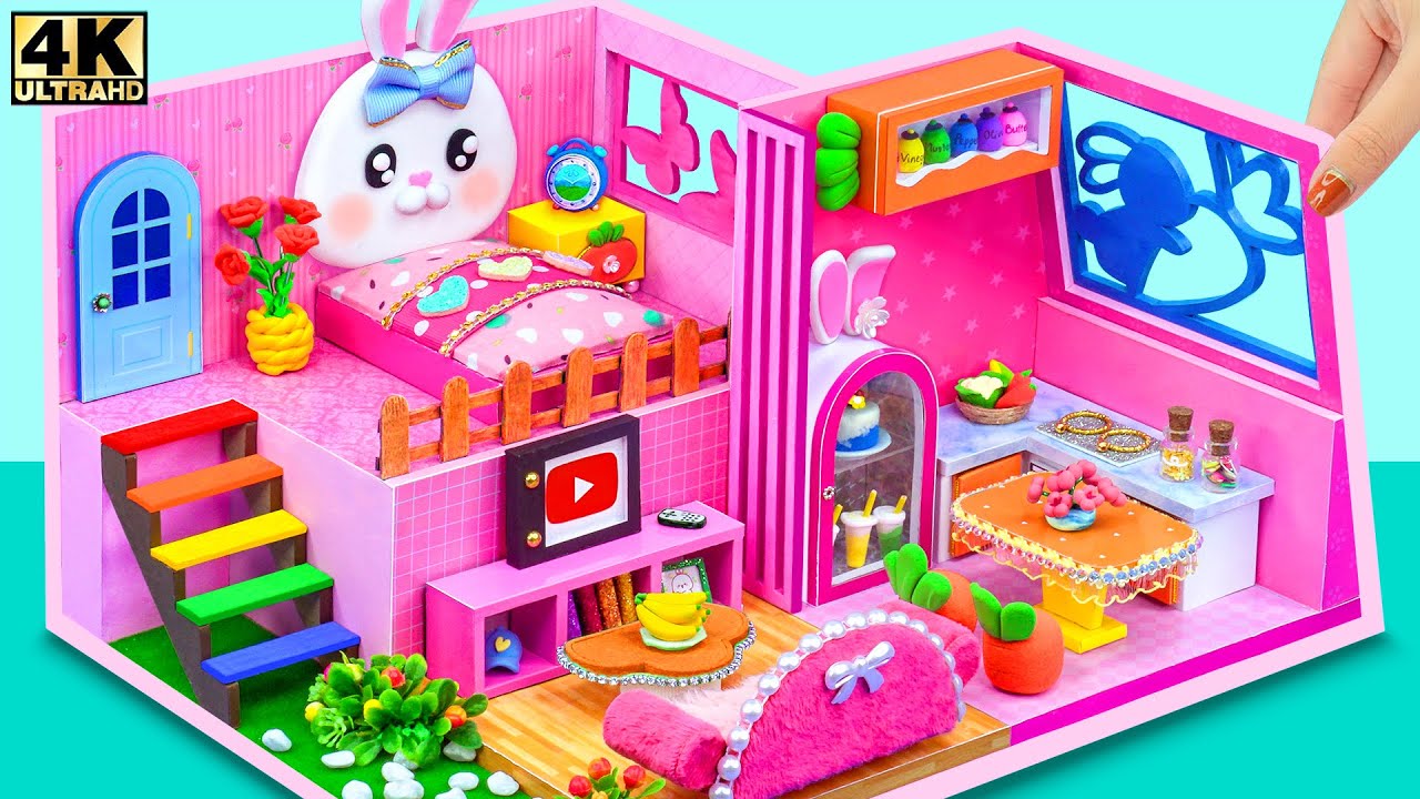 Renovate Cutest Pink Bunny House with Cute Girl's Bedroom from ...