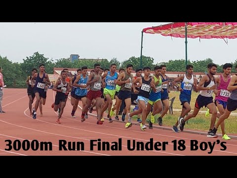 3000m Run Final Men's Under 18 || Rajasthan state junior athletic ...