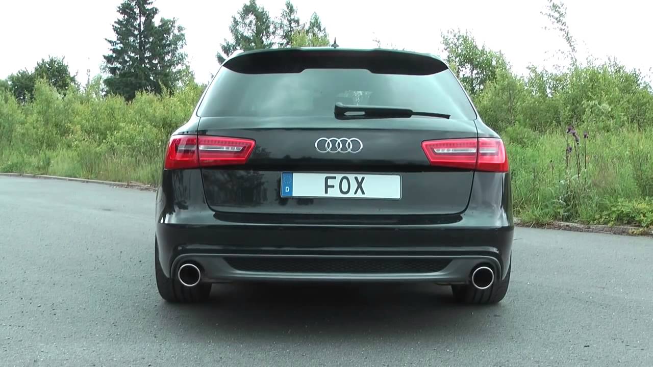 Audi A6 4G Fox Sportauspuff / Exhaust by Fiese Performance - YouTube