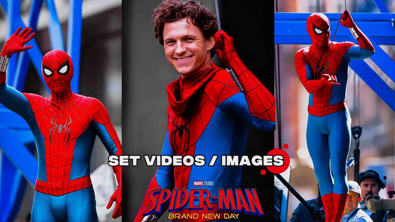 TOM HOLLAND's 1st DAY FILMING | Spider-Man Brand New Day New Set Images ...