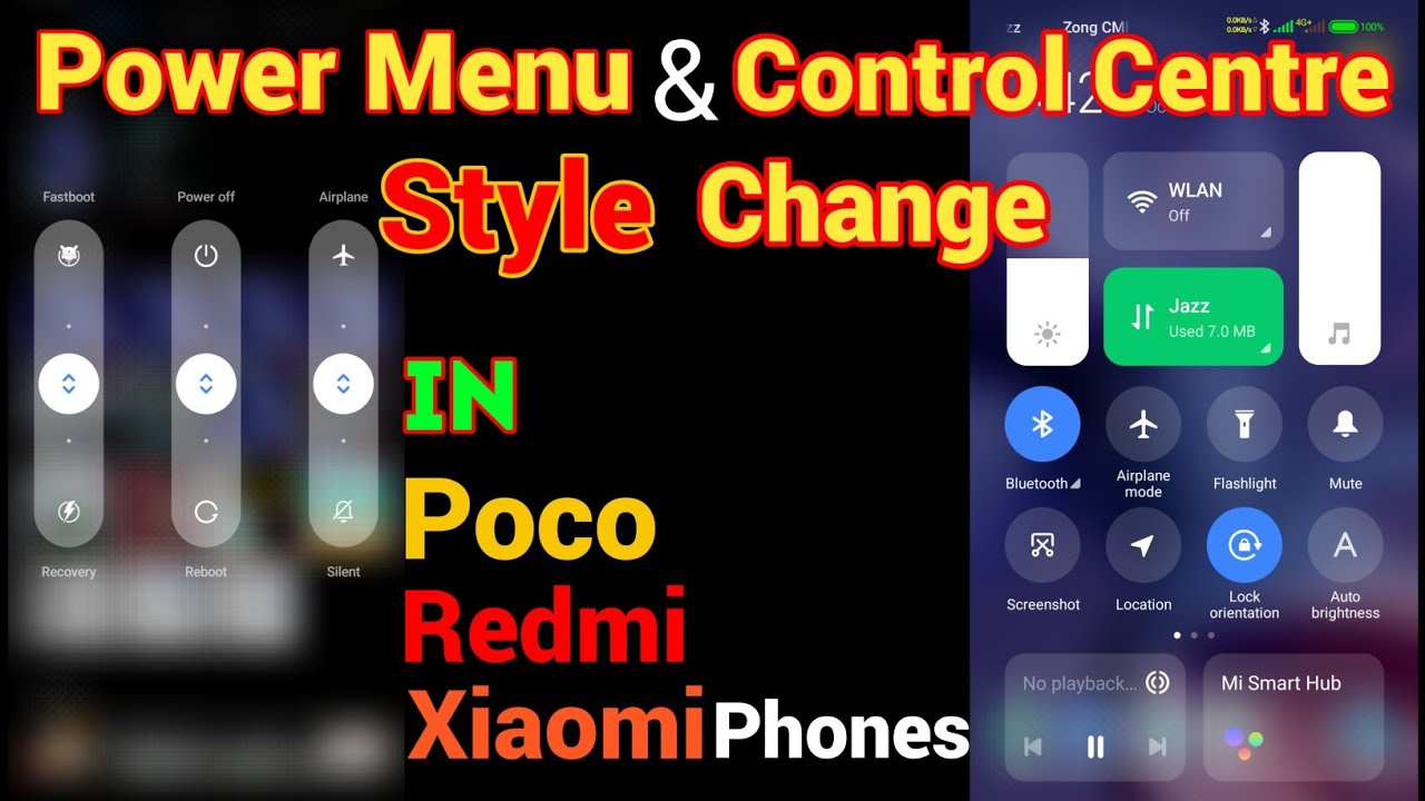 Change Control Centre and Power Menu Style In Xiaomi Redmi and Poco ...