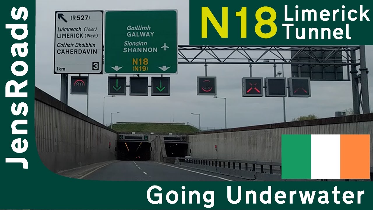 The Irish Roadtrip: Limerick Tunnel (N18) - YouTube