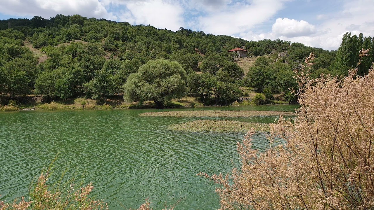 Relaxing lake view and sleep music - YouTube