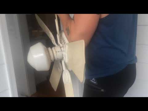 ceiling fan goes to trash to ugly - YouTube