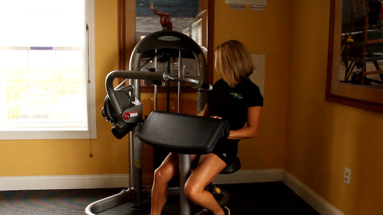 How To Use the Matrix Fitness G3 Tricep Extension - YouTube