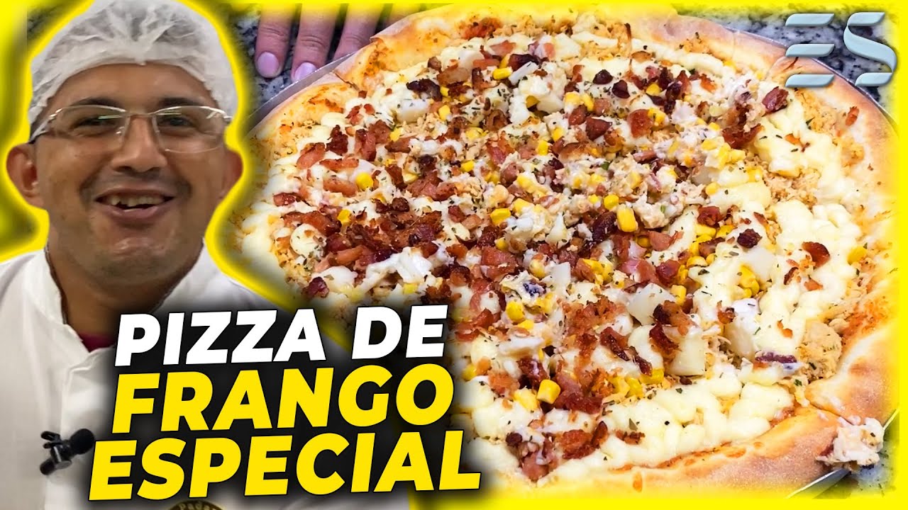 PIZZA DE FRANGO ESPECIAL! - A Pizza de Frango Mais Deliciosa! | Ewerton ...