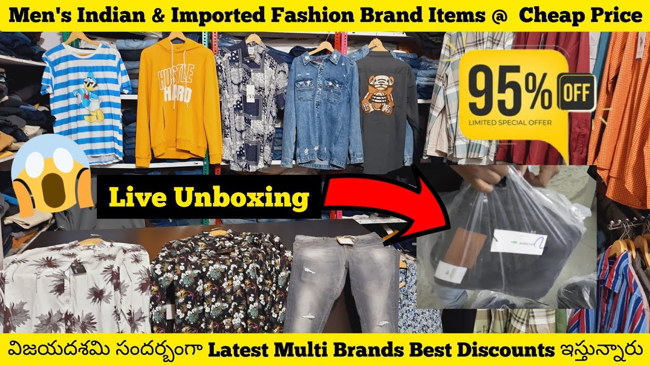 Indian Imported Multi Brand Men's Wear Items Discount Fashion Store ...