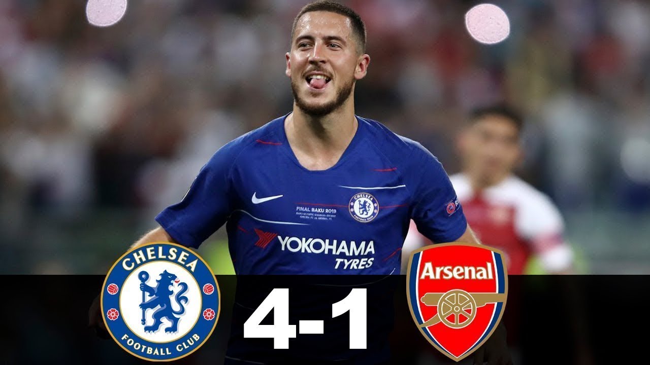 Chelsea vs Arsenal UEL Champions 4-1 | Entrone - YouTube